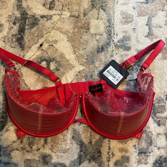 Honey Birdette | Intimates & Sleepwear | Honey Birdette Ruby Red Lace ...